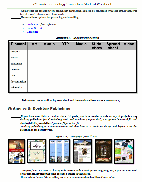 7th grade student wkbk sample 4