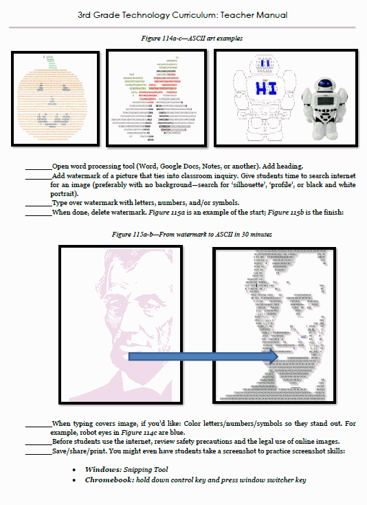 3rd grade tech curr teacher sample 4