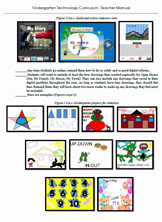 Kindergarten tech curr teacher sample 7